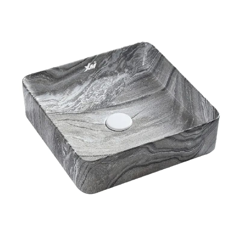 LAVABO OVALIN DE LOZA GRIS 488MG XM | falabella.com