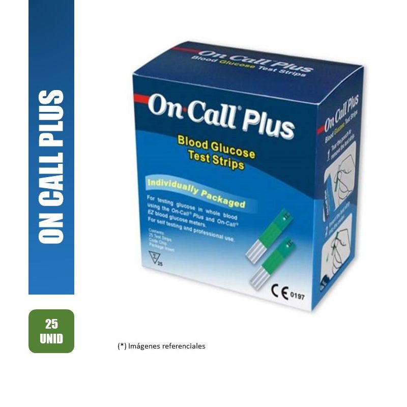 TIRAS REACTIVAS ON CALL PLUS X 25 UNID ON CALL | falabella.com