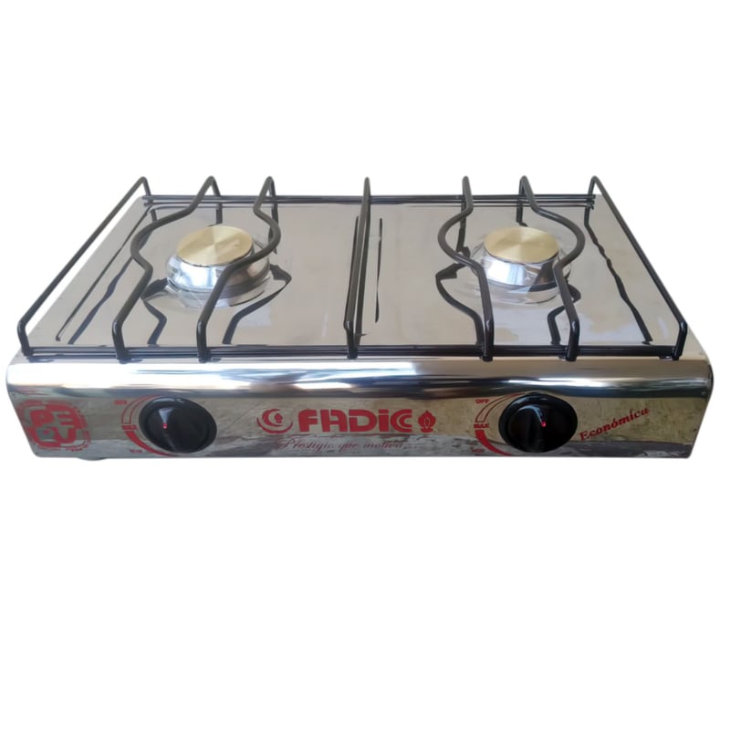 COCINA DE MESA 2 HORNILLAS TOTAL ACERO INOXIDABLE MARCA FADIC FADIC ...