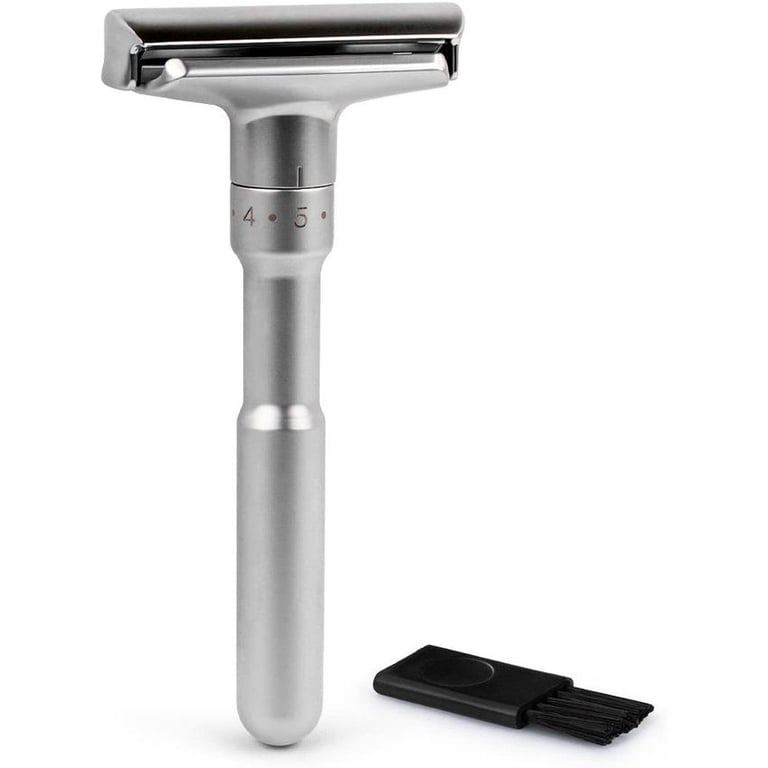 Afeitadora manu safety razor ajustable con 100cuchillas de doble filo ...
