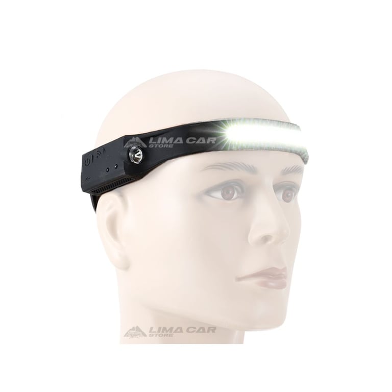 Linterna de Cabeza con Sensor LED Recargable CAFINI minera camping ...