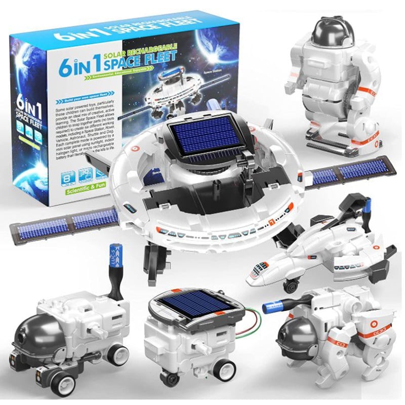 JUGUETE KIT ROBOT SOLAR 6 EN 1 FLOTA ESPACIAL SOLAR GENERICO | falabella.com