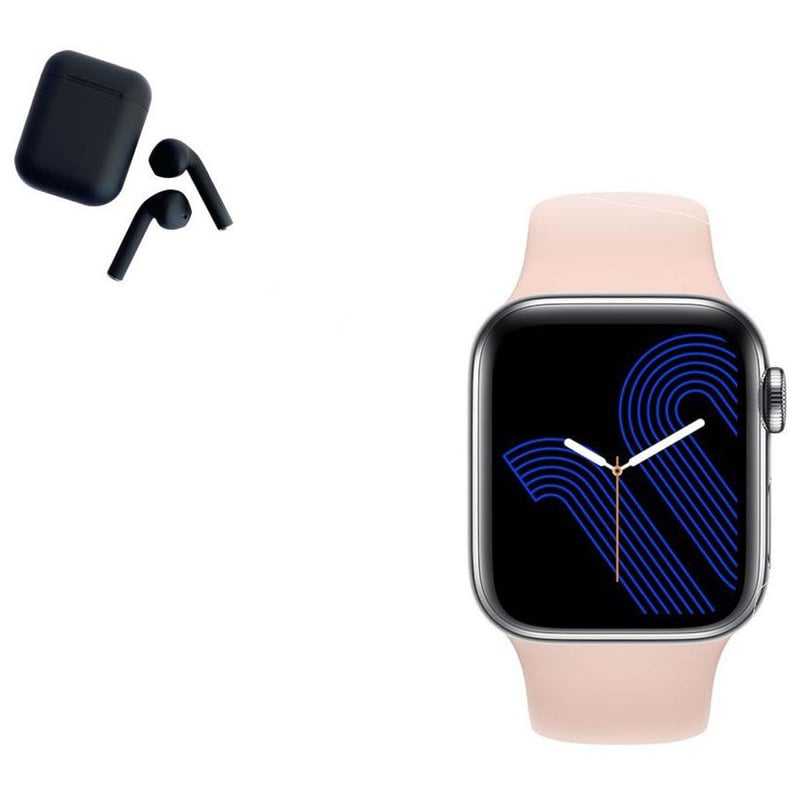 Smartwatch i7 pro max serie 7 rosado y audifono i12 negro HANDS UP | falabella.com