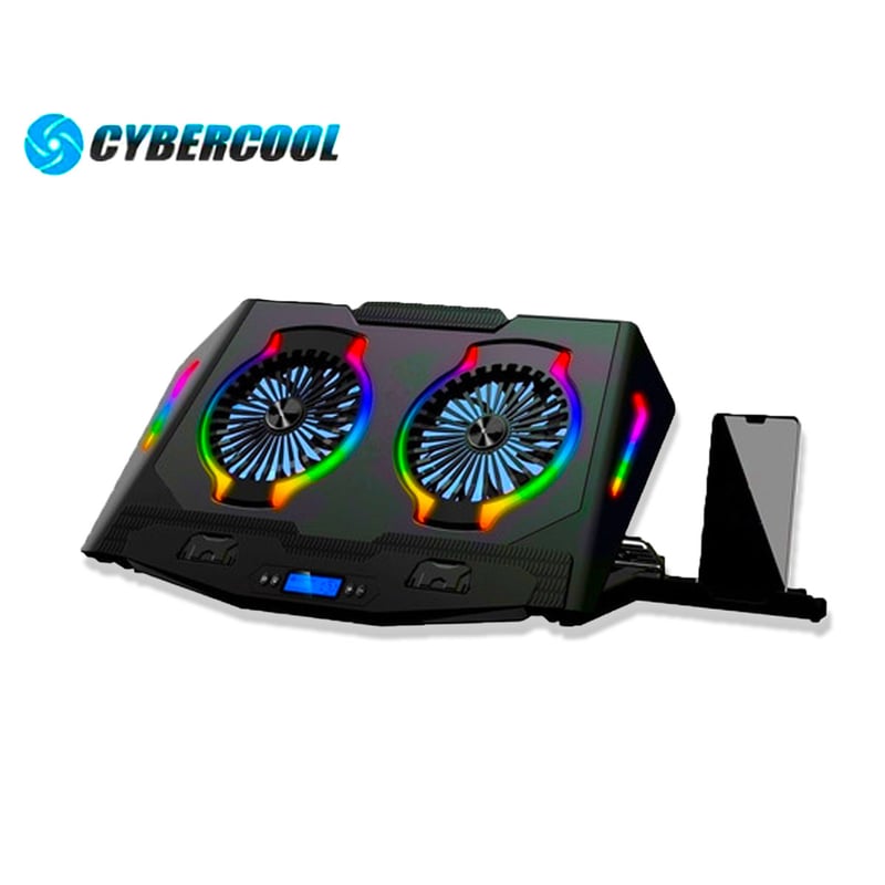 Cooler Para Laptop Gamer Rgb Cybercool 5 Niveles Hasta 17 Pulgadas CYBERCOOL | falabella.com