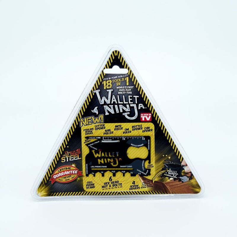 18 en 1 ninja Wallet Tool tarjeta de bolsillo herramienta multiusos ...