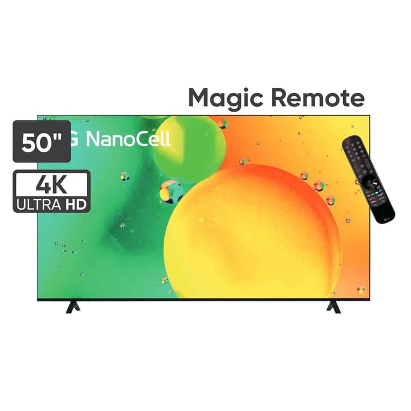 Televisor LG NanoCell 50 UHD 4K Smart TV ThinQ AI 50NANO75SQA NEGRO LG | falabella.com