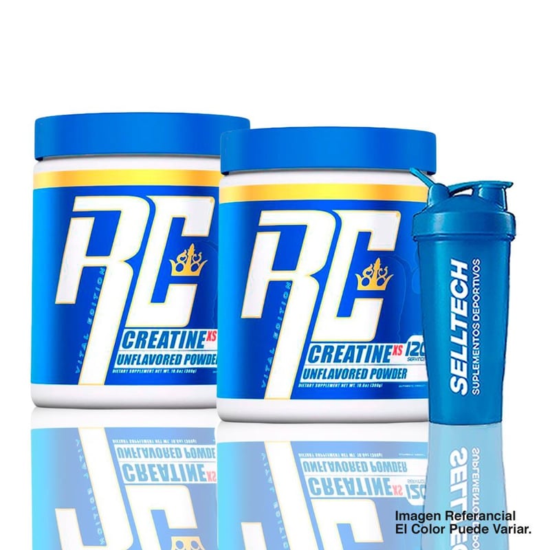 Pack Creatina Monohidratada Ronnie Coleman 300gr x2Shaker RONNIE ...