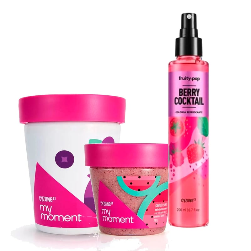 KIT My Moment Hidratante Berry con Exfoliante Sandia con Berrylicious ...