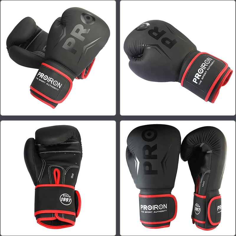 Par de guantes de boxeo mma y muay thai PROIRON 14oz PROIRON ...