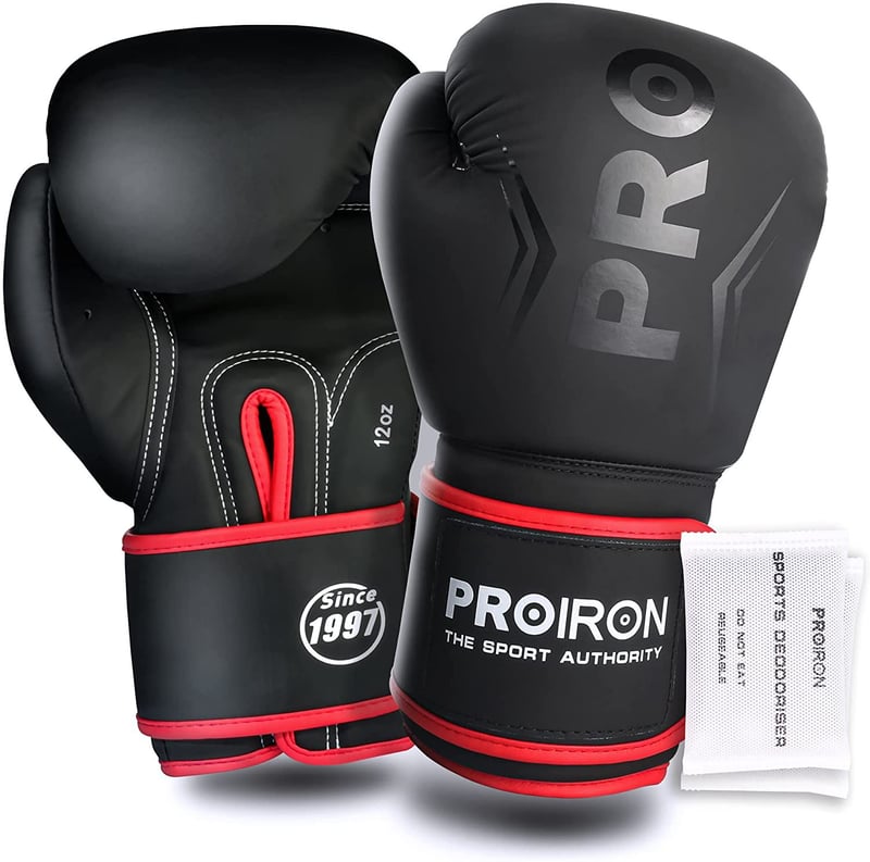 Par de guantes de boxeo mma y muay thai PROIRON 12oz PROIRON ...