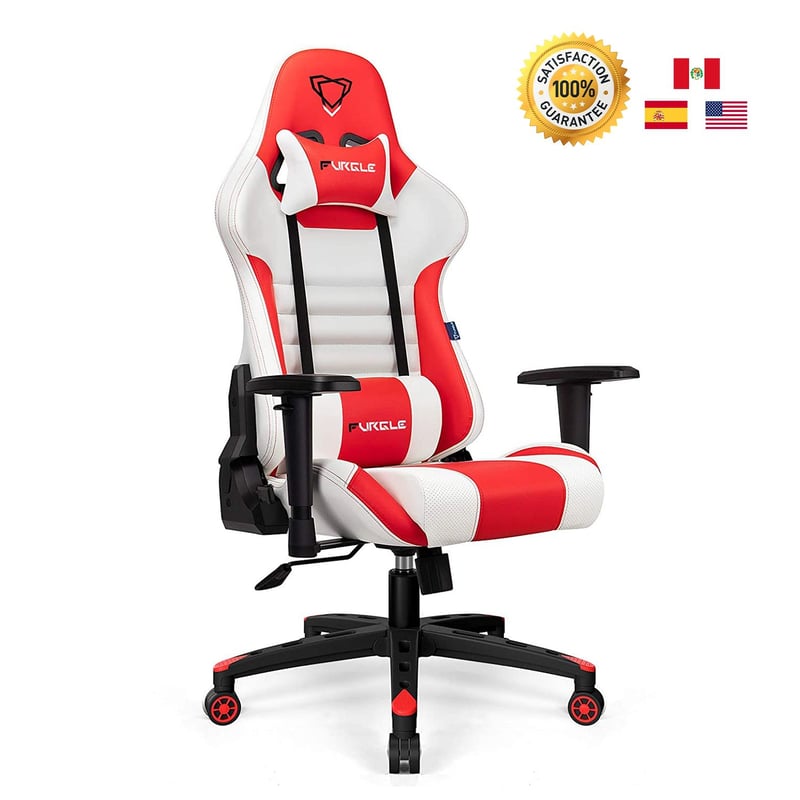 Silla Gamer Furgle Alta Gama Blanco y Rojo GENERICO | falabella.com