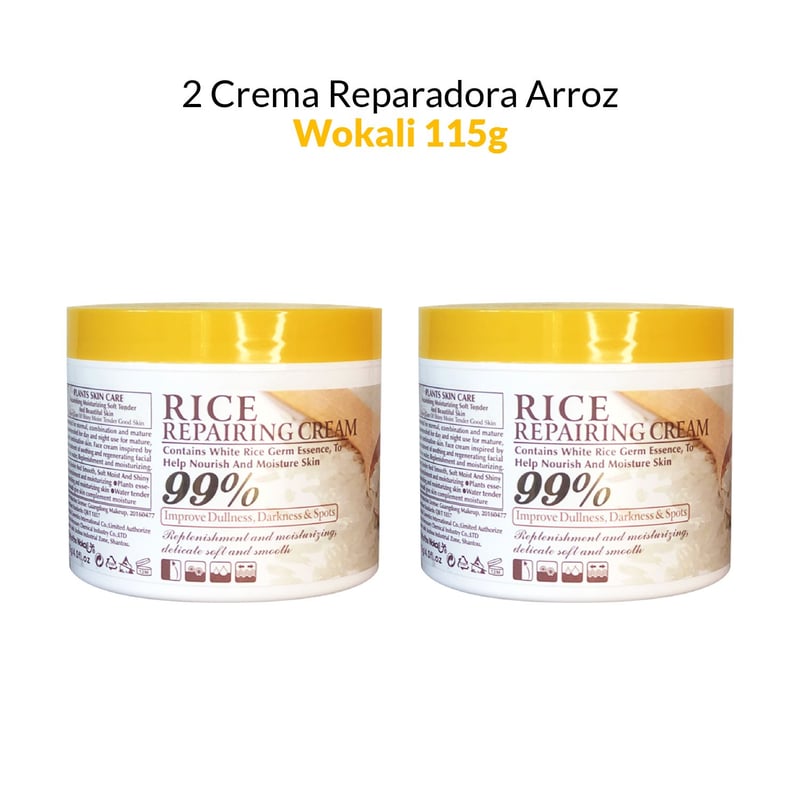 2 Crema Reparadora Arroz Wokali 115g GENERICO | falabella.com