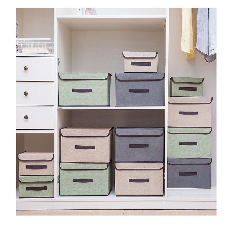 Caja de Almacenamiento con Tapa Portátil Plegable 36x24x 23 GENERICO ...