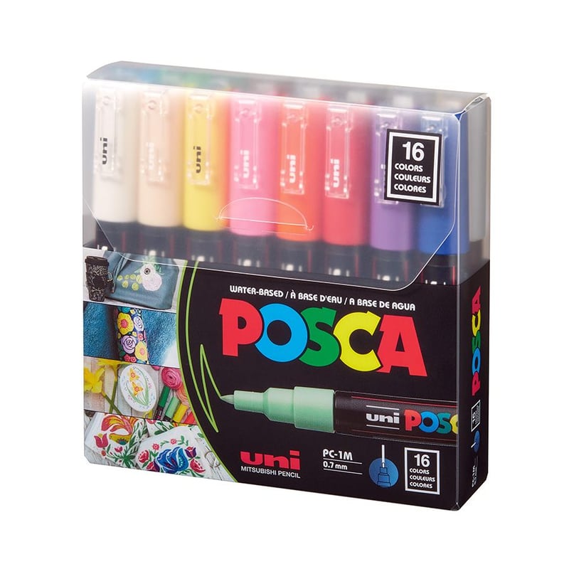 POSCA Pack PC-1M 16C Básico Nueva Presentación X16 POSCA | falabella.com