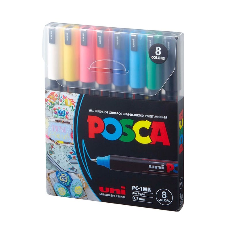 POSCA Pack PC-1MR 8C Básico Nueva Presentación X8 POSCA | falabella.com