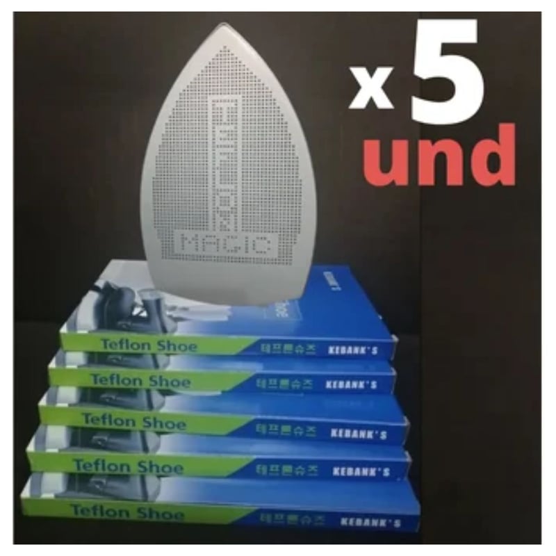 5 Unid. Base De Teflon Para Plancha Modelo Silver ES-300L GENERICO ...