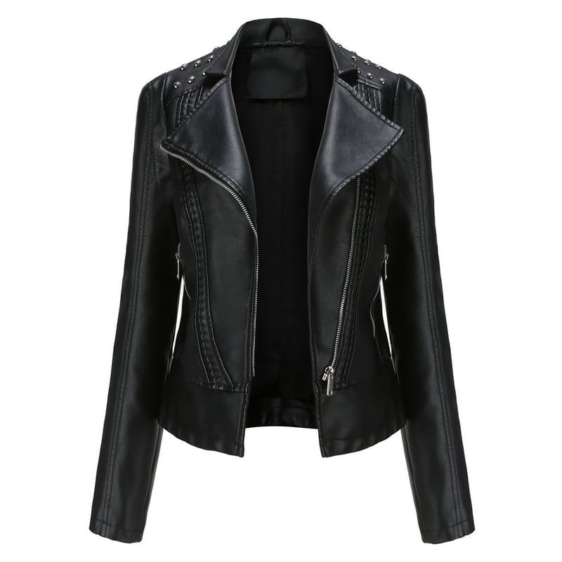 Chaqueta tipo cuero de las mujeres-negro BLWOENS | falabella.com