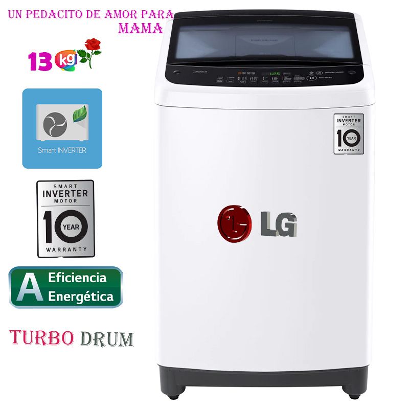 Lavadora LG 13 Kg TS1365NTP Blanco LG | falabella.com