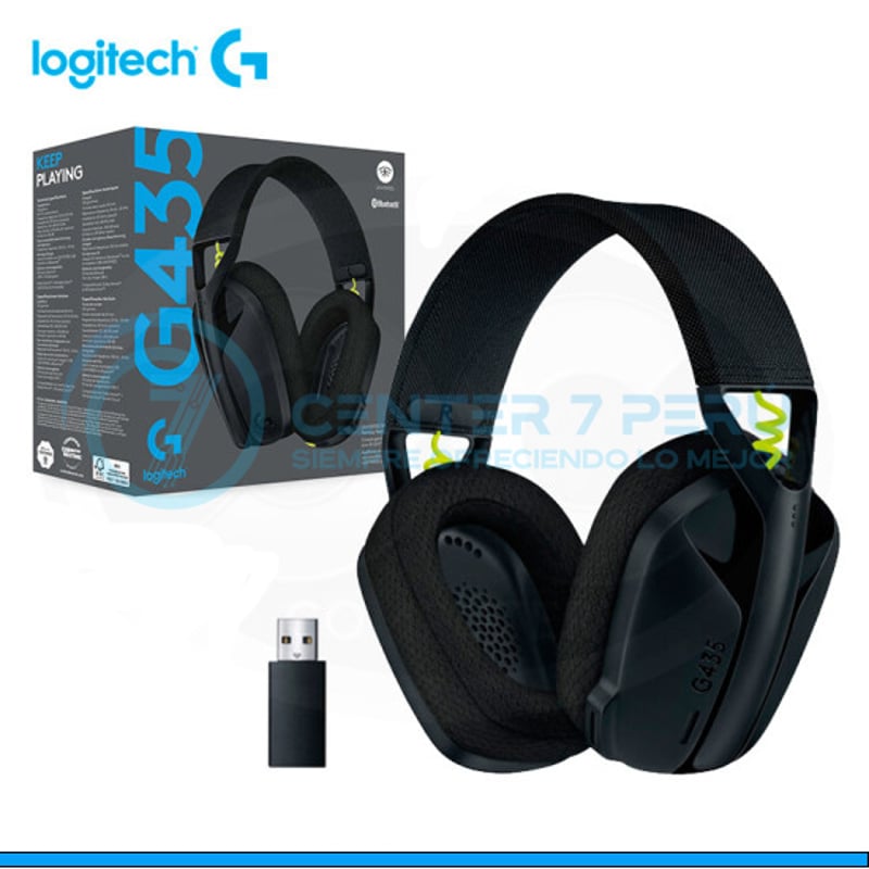 AUDIFONO CMICROF LOGITECH G435 LIGHTSPEED BLUETOOTH BLACK. LOGITECH ...