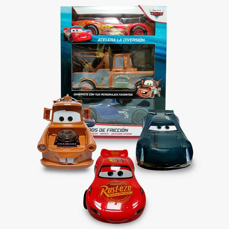 Coches A Friccion Mcqueen Mater Y Jackson Storm Cars PIXAR | falabella.com