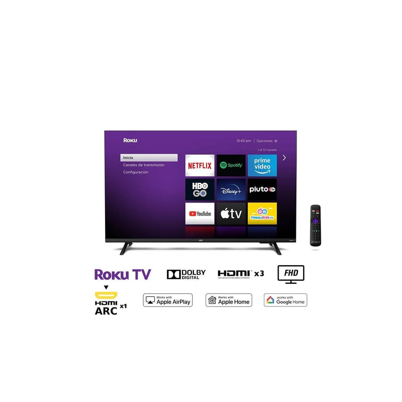 SMARTV TV AOC LED 43S5135 FULL HD ROKU TV AOC | falabella.com