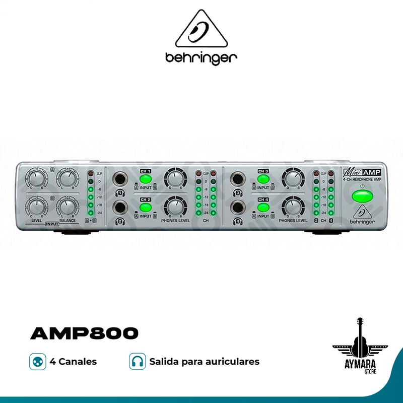 BEHRINGER AMP800 MINI AMPLIFICADOR DE AUDIFONOS BEHRINGER | falabella.com