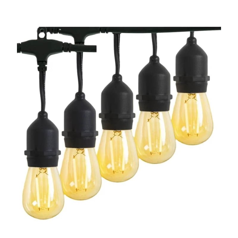 Luces 20 Focos 10M Decoracion Vintage Fiestas Exterior Jardin Fiestas ...