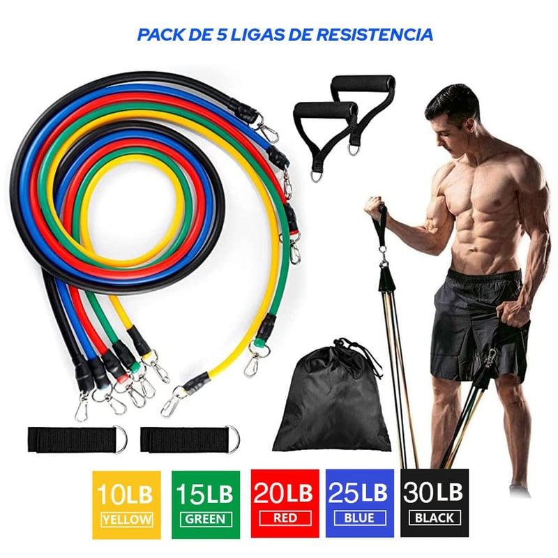 Ligas de Resistencia Pack de 5 Entrenamiento Yoga HOLGU | falabella.com