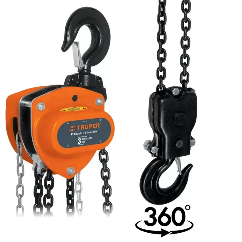 Tecle con cadena 3 Toneladas, truper TRUPER | falabella.com