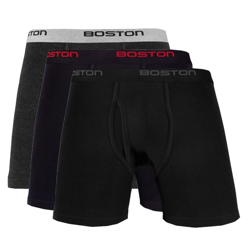 Pack X3 Bóxer Boston Largos Multicolor Algodón BOSTON | falabella.com
