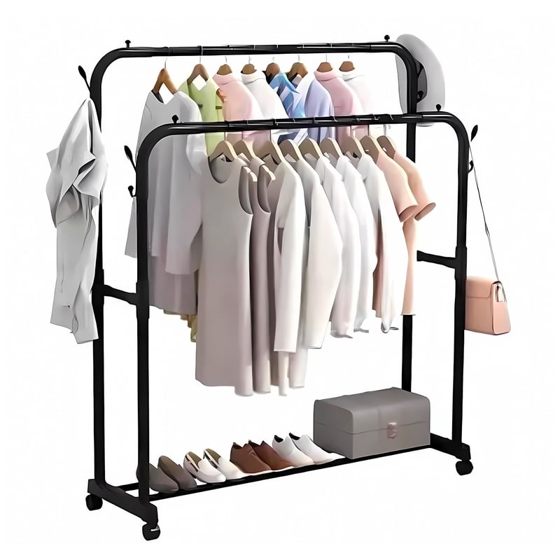 Perchero Exhibidor de Ropa con Base Negro TEKHOME IMPORTACIONES ...