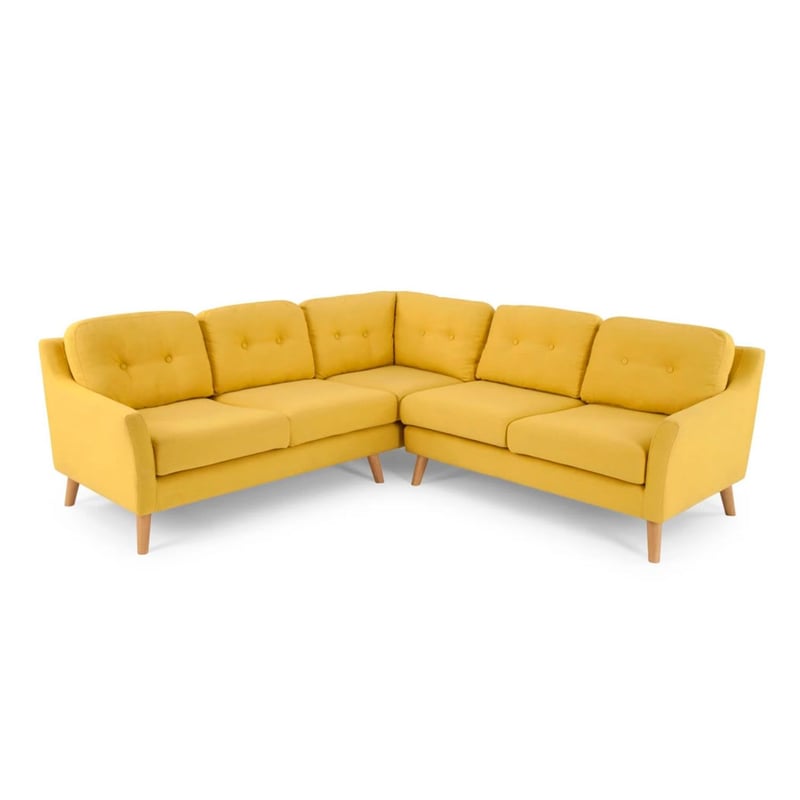 Sofá Esquinero Rufus 5 Cuerpos Amarillo Mostaza YOLODECORO | falabella.com