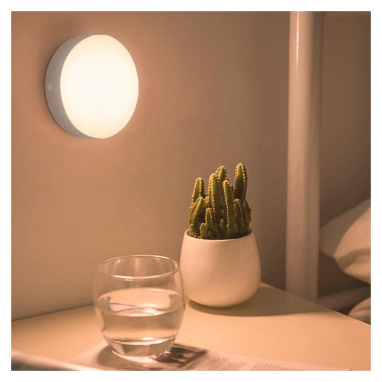 Luz led inteligente reflector circular sensor movimiento noche GENERICO ...