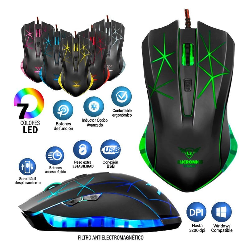 Mouse Gamer Micronics Concorde MICRONICS | falabella.com