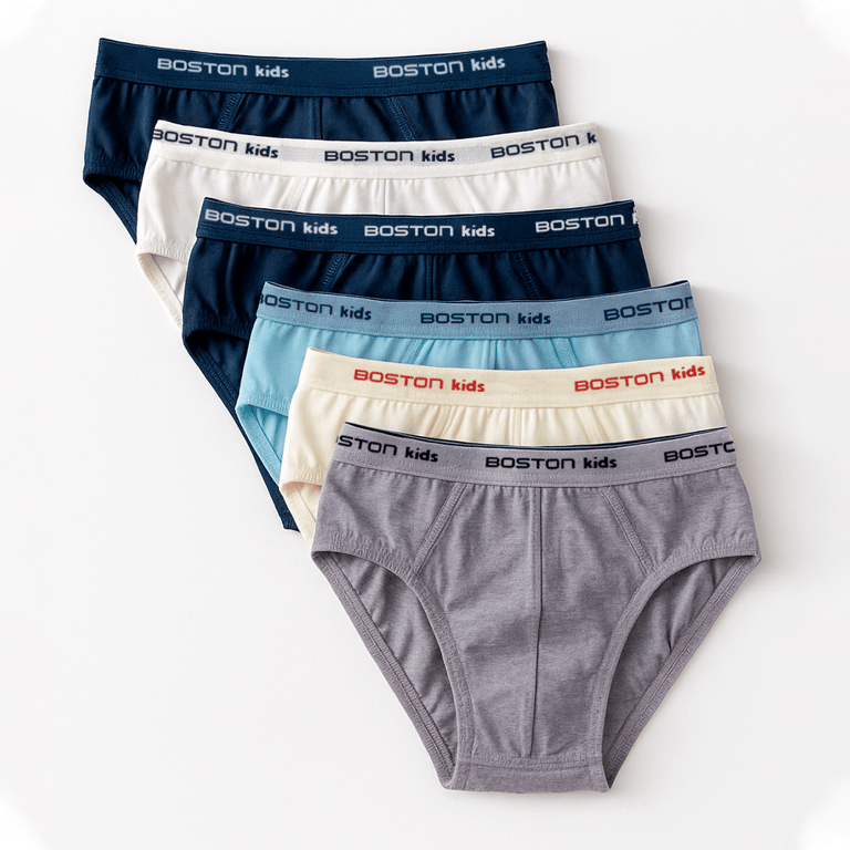 Calzoncillos Boston Kids Pack X6 Multicolor Algodón BOSTON | falabella.com