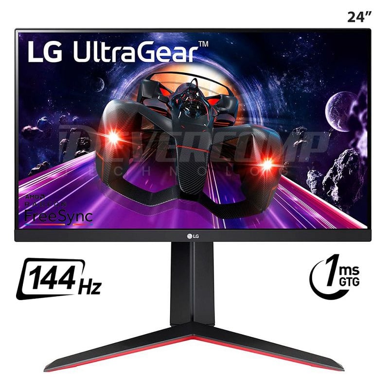 Monitor LG UltraGear 24GN65R-B 24' Full HD IPS 144Hz HDMI DP LG ...