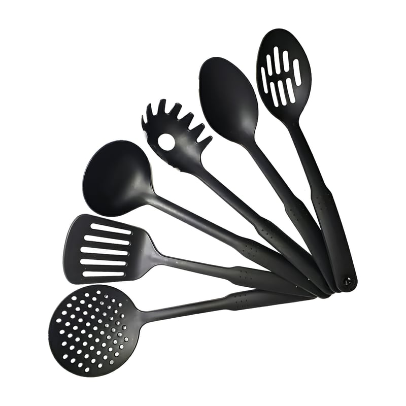 Set de Cucharones Utensilios de Cocina Negro 6 PCS 432U MINARI ...