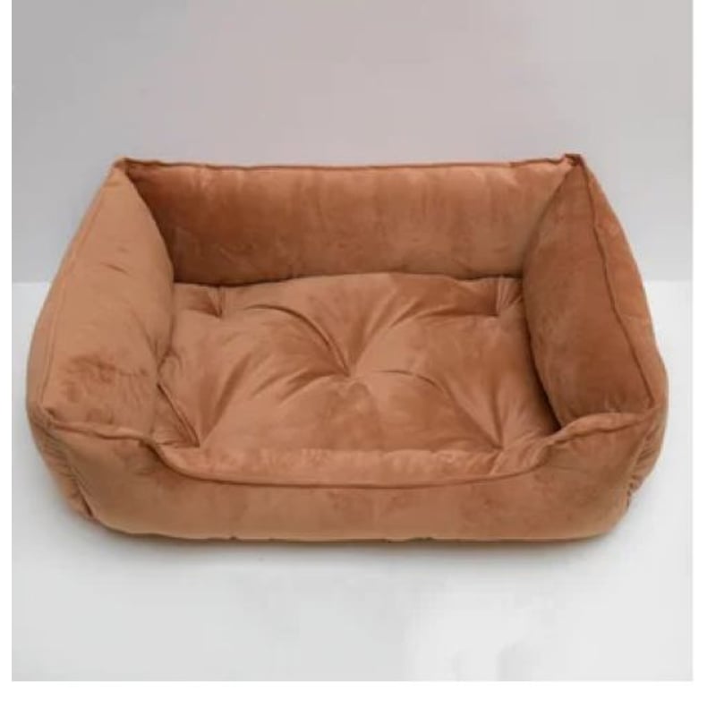 Cama para perro rectangular Super Grande - marrón claro GENERICO ...