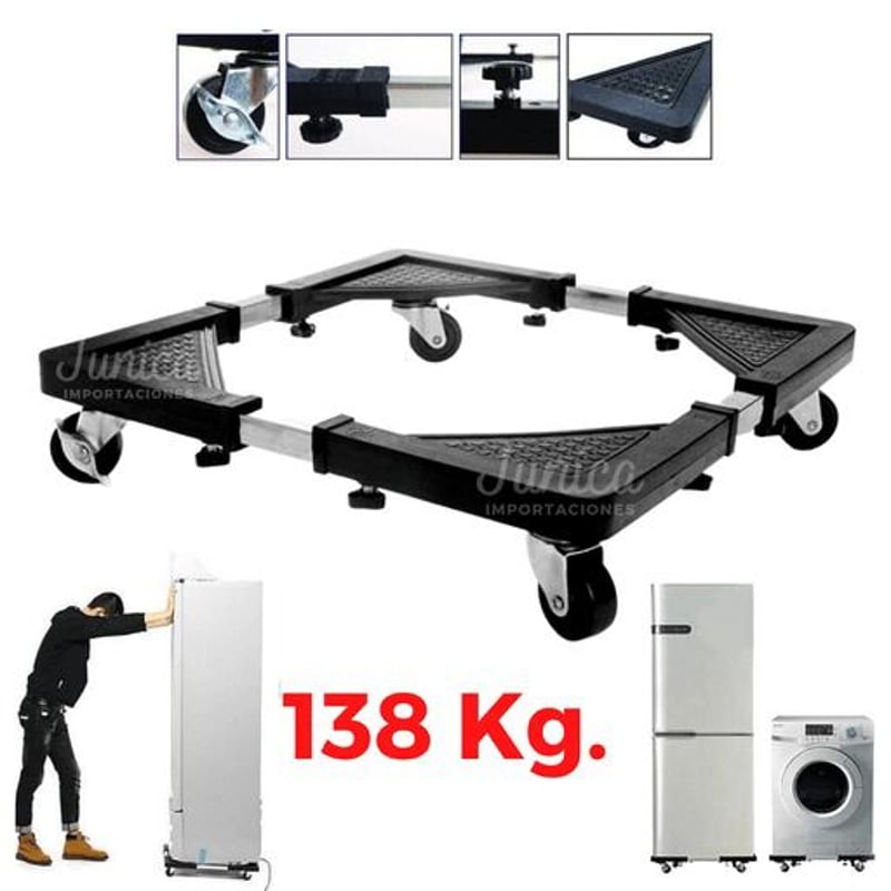 Base Ajustable con Ruedas y Frenos para Electrodomesticos GENERICO ...
