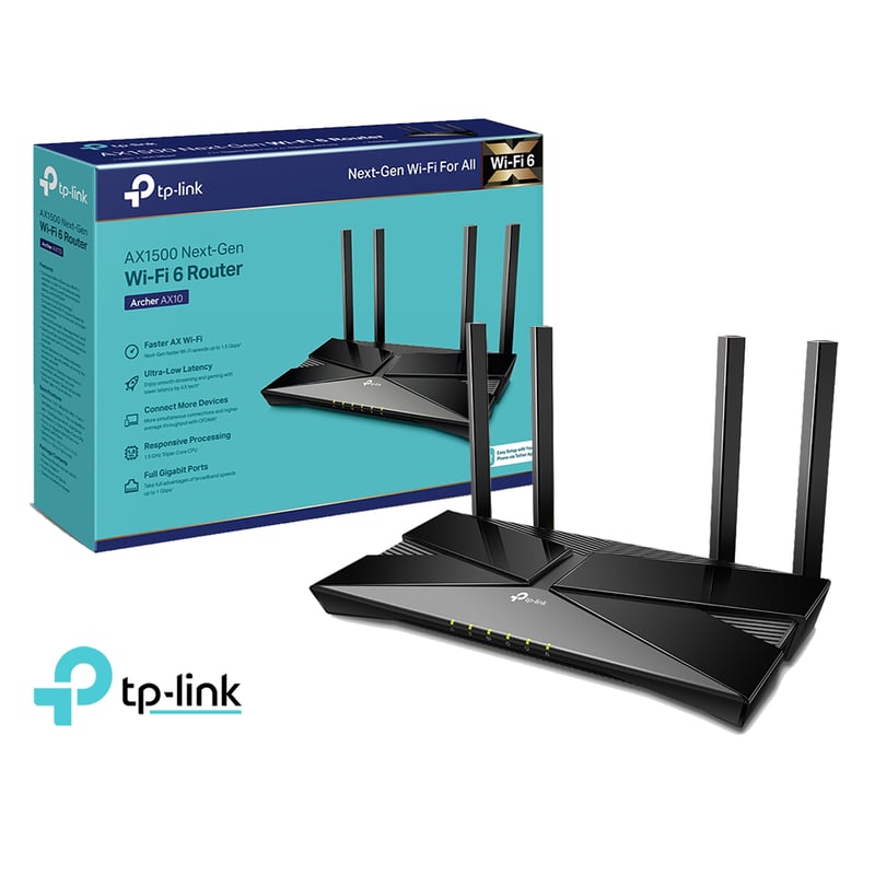 TP-Link Archer AX10 / Router Wi-Fi 6 Dual 5 GHz 2,4 GHz Band AX1500 TP ...