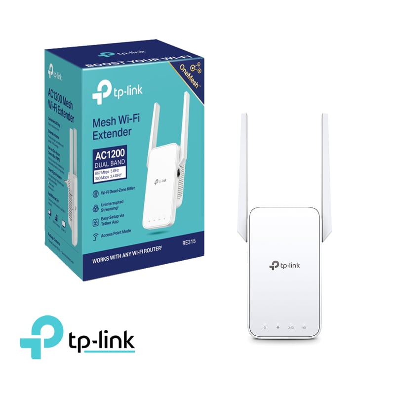 TP-Link RE315 Mesh Extensor Doble Banda 5 GHz 2,4 GHz AC1200 TP LINK ...