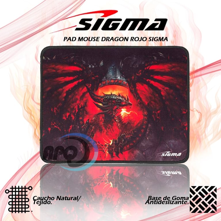 Pad Mouse Sigma X3 Dragon Rojo SIGMA | falabella.com