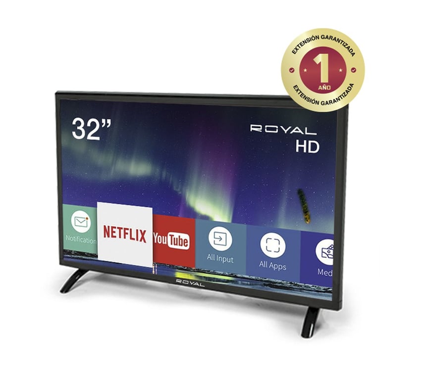 TELEVISOR LED SMART ROYAL BLUETOOTH HD 32 PULGADAS RY-32SB (modelo 2023 ...