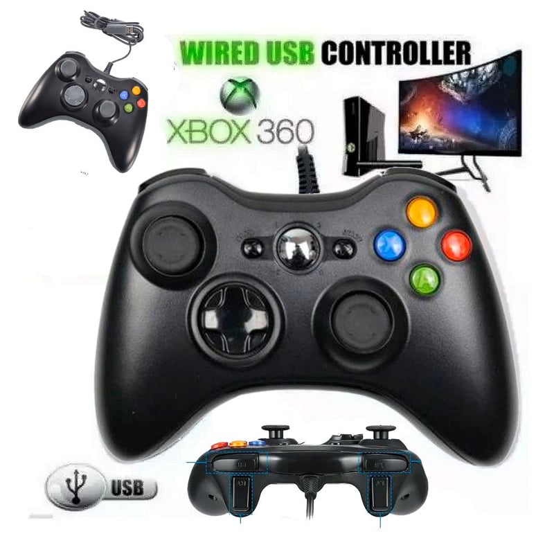 Mando Xbox 360 Control para Consola PC con Windows - Negro GENERICO ...