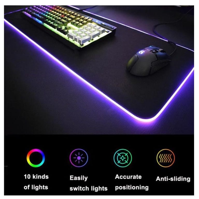 Mouse Pad RGB Gamer Calidad Premium 80cm x 30cm x 04mm OEM | falabella.com