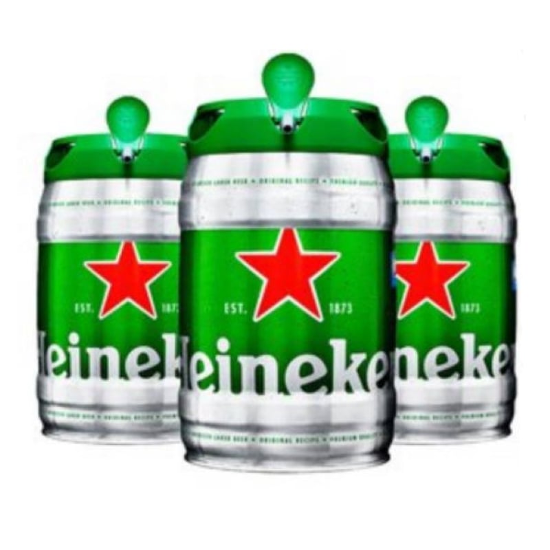 Pack 3 Barriles Cerveza Heineken de 5 Litros c/u HEINEKEN | falabella.com