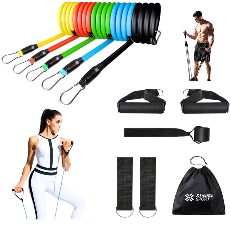 Set 5 Ligas de Resistencia Ejercicios Elásticas XTREME SPORT | falabella.com
