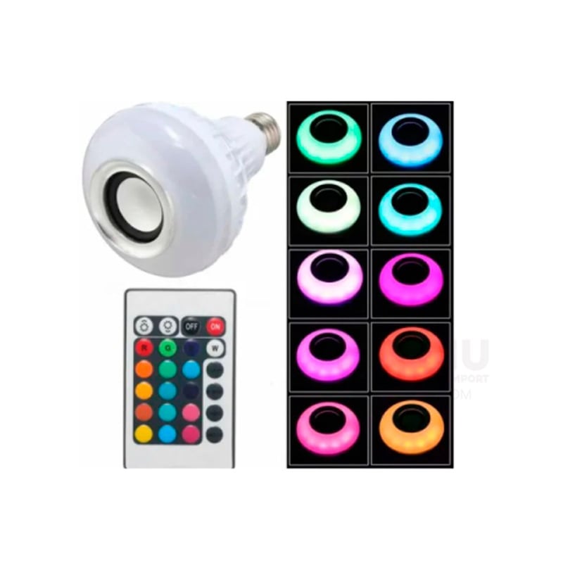 Foco LED de Colores con Musica y Bluetooth Ajustable GENERICO ...