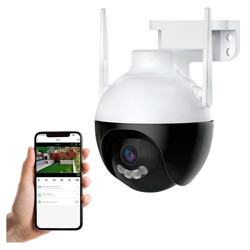 Camara Domo 4mp Ip Exterior Wifi Inalambrica Sensor Alarma | Sodimac Perú