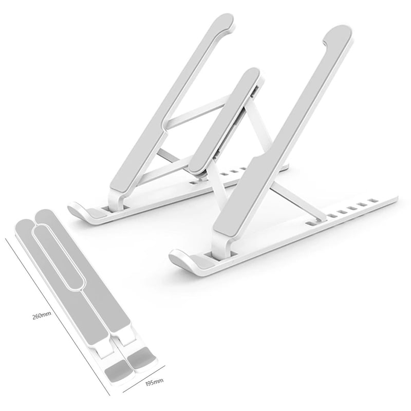 Soporte Base Laptop Notebook Plegable Antideslizante Plastico - Blanco ...